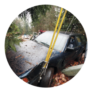 car hit pole - Indiana Connection