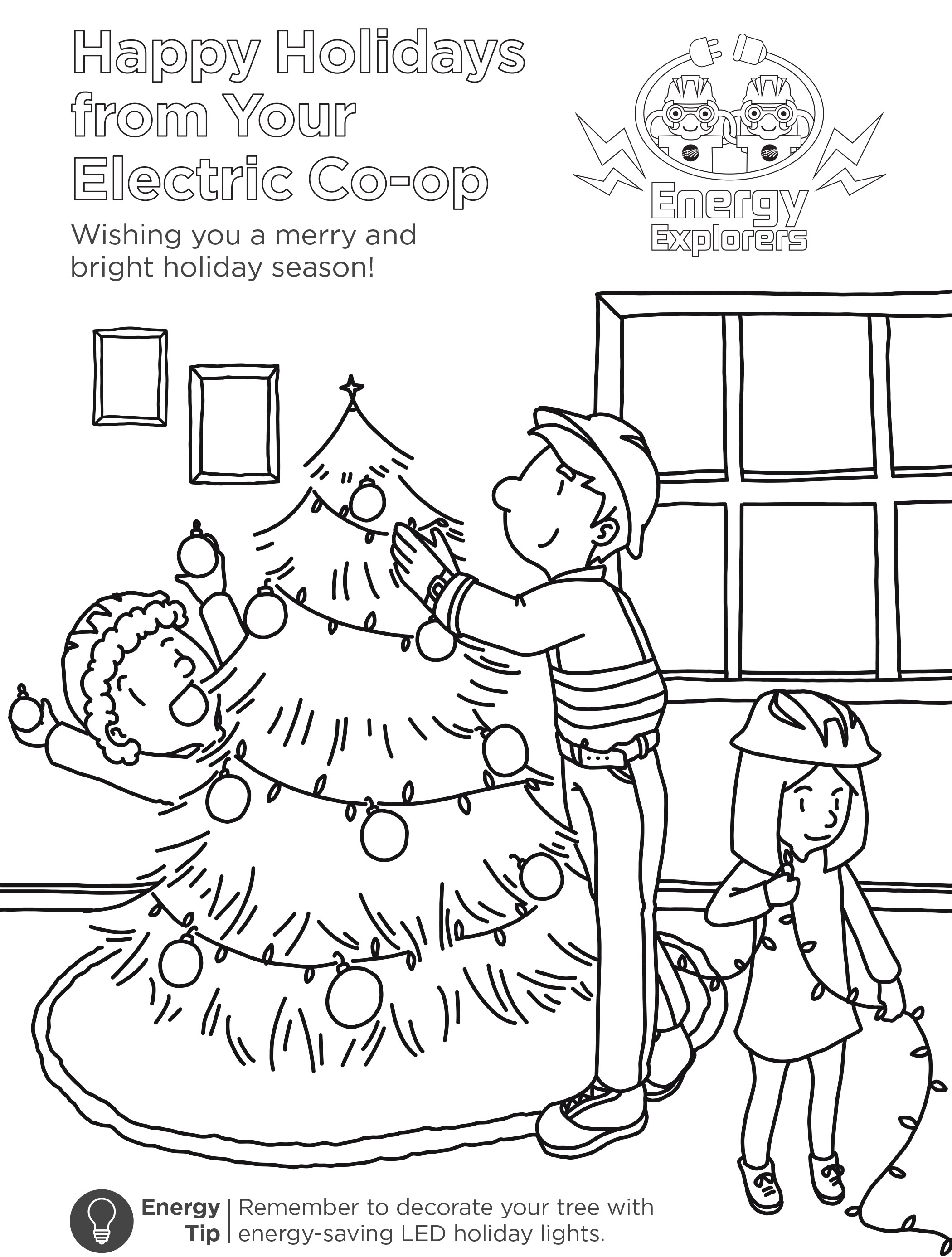 Happy Holidays Coloring Sheet - Indiana Connection