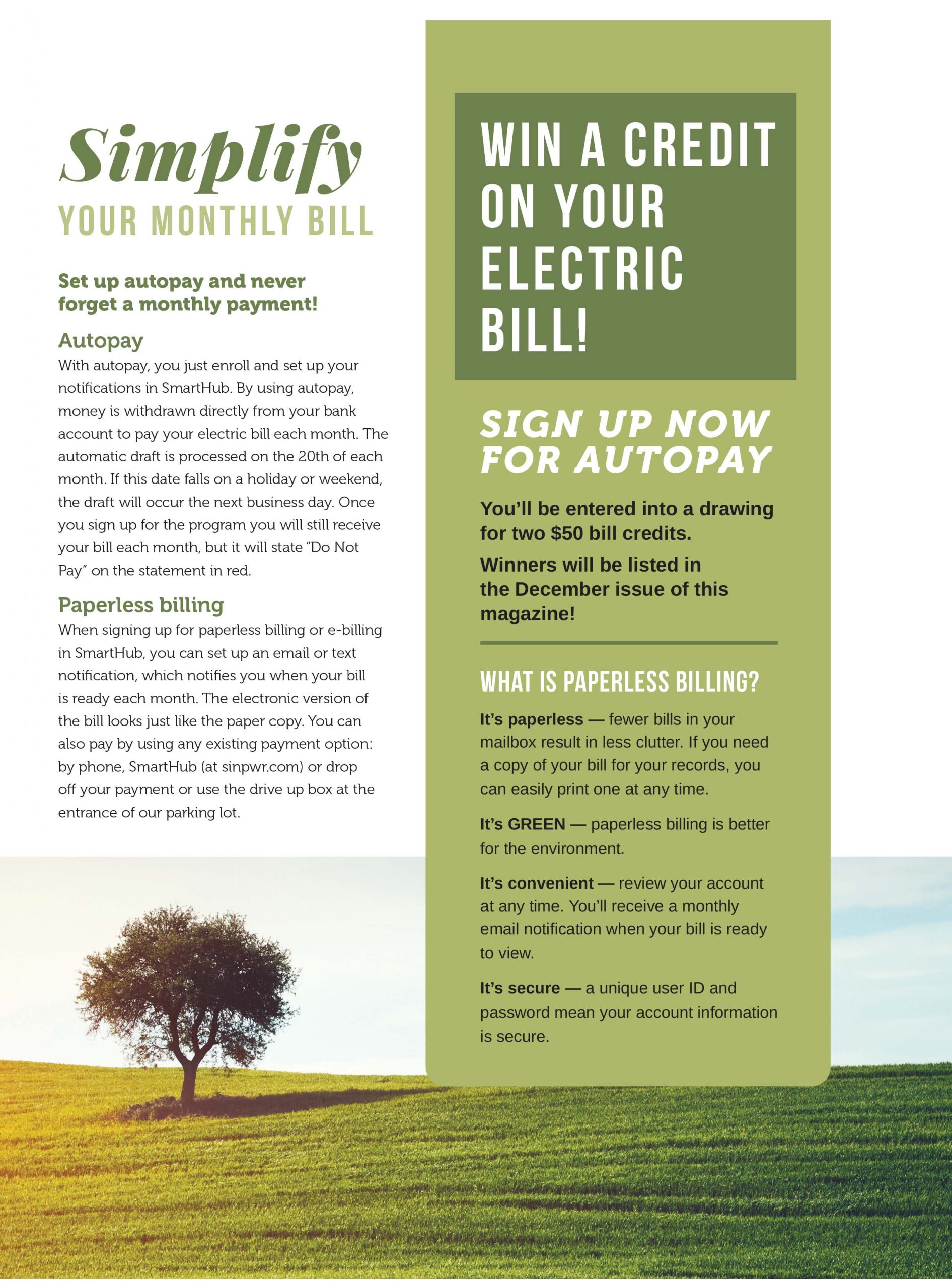Simplify your monthly bill - Indiana Connection