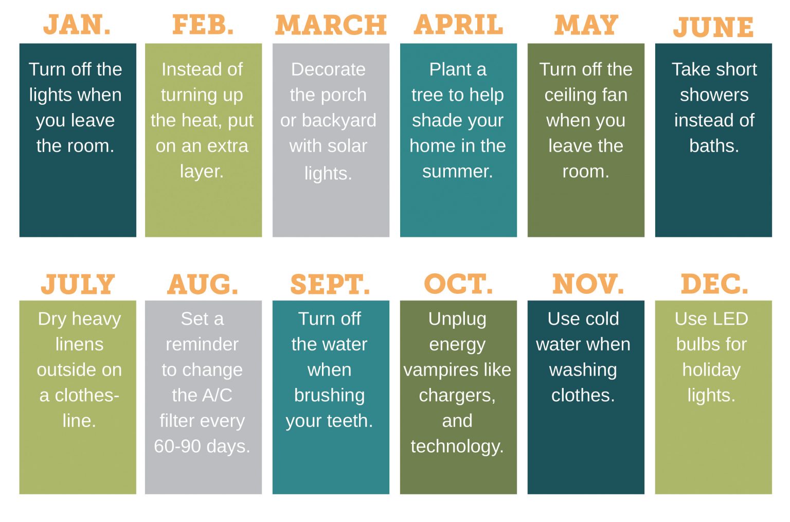 2021 Energy Efficiency Calendar - Indiana Connection