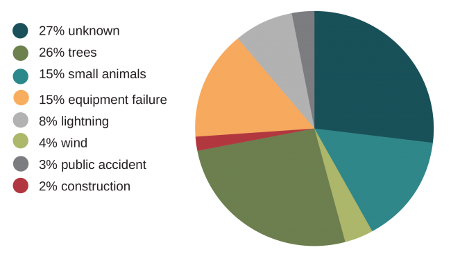 2020 unplanned outage hours by cause - Indiana Connection