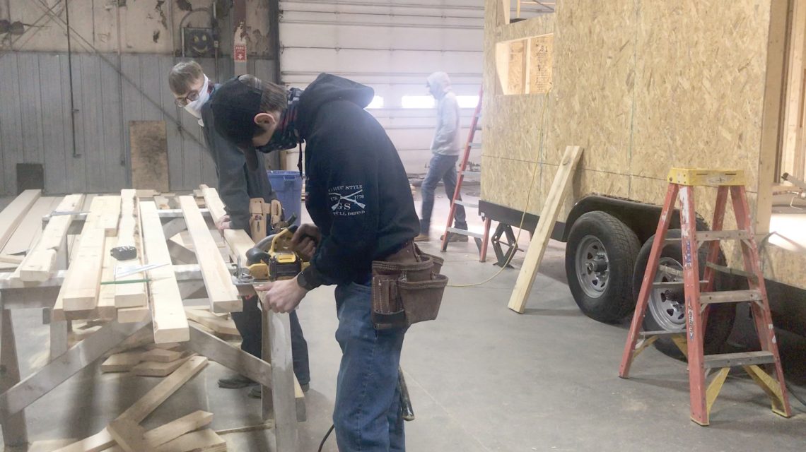 Boone REMC houses building trades class - Indiana Connection