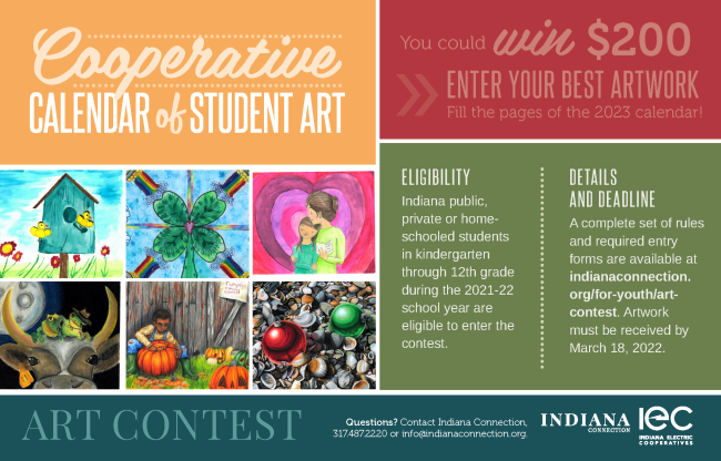 How to Enter Student Artwork in the Calendar Contest - Indiana Connection