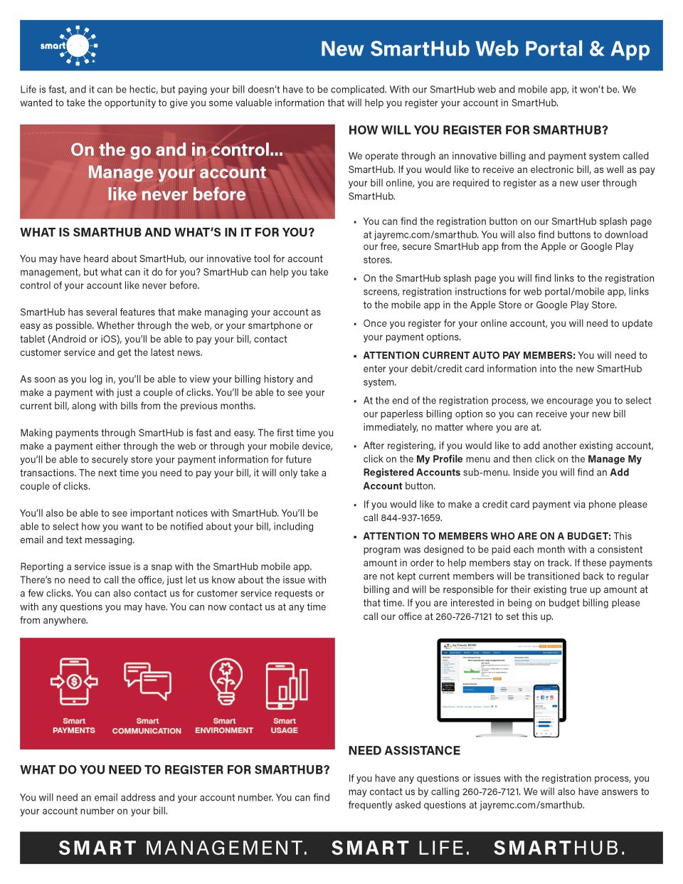 How do I use SmartHub? - Indiana Connection