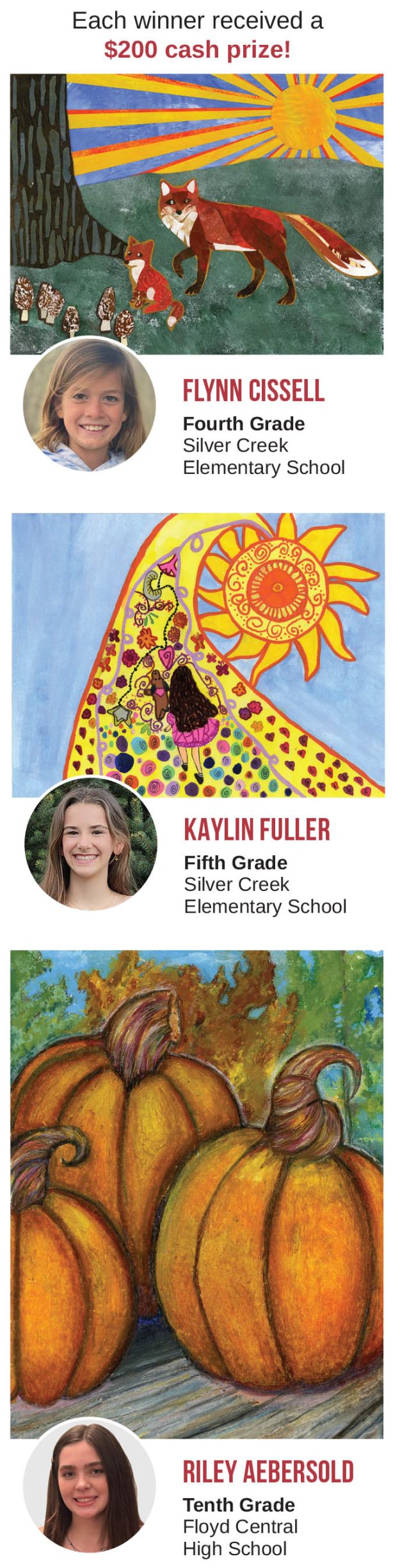 Calendar Art Contest Winners Announced - Indiana Connection